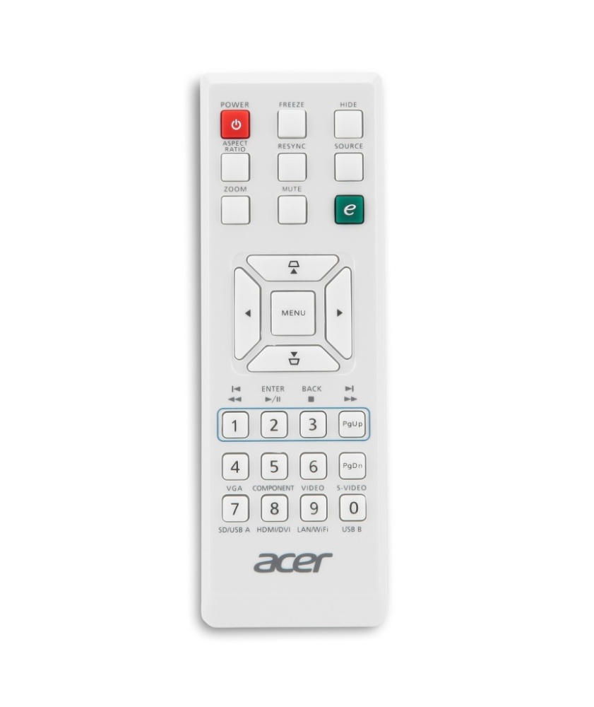 Acer X1340WH DLP 3D, (CBII - ECO), WXGA 1280x800, 2700 ANSI, 3000:1 ...