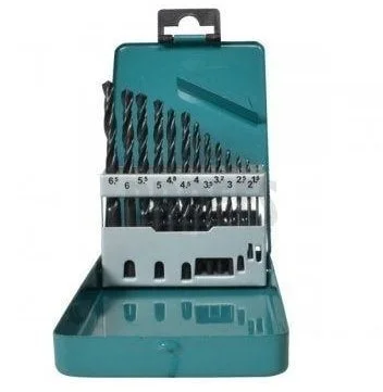 Makita D-54019 sada vrtáků do kovu HSS-G 1,5/2/2,5/3/3,2/3,5/4/4,5/5/5,2/5,5/6/6,5mm, 13ks ...