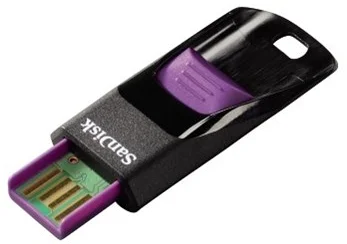 SanDisk Cruzer Edge 4GB Black/Purple (SDCZ51E-004G-B35P) | TSBOHEMIA.CZ
